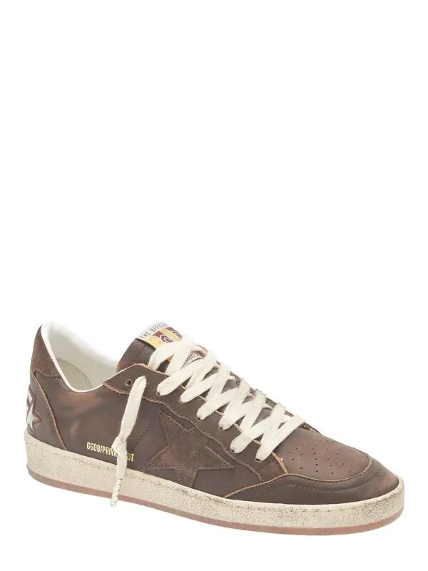 GOLDEN GOOSE Ball Star Sneaker - Brown
