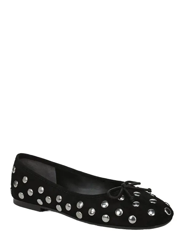 Sam Edelman Alie Stud Ballerina Flat - Black