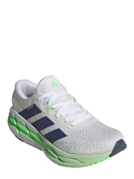Adidas Adistar 4 Running Shoe - White/tech Indigo/lime Burst
