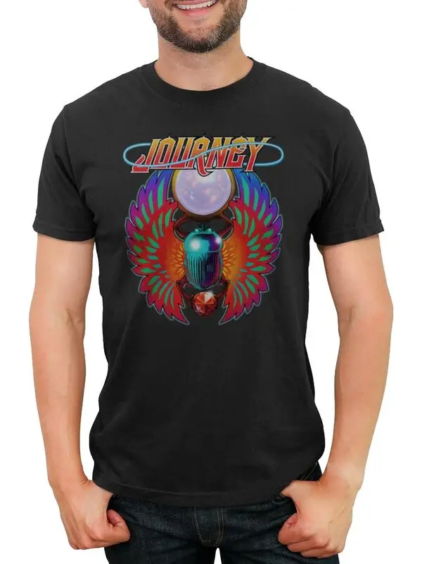 JOURNEY Classic Logo Graphic T-shirt - Black