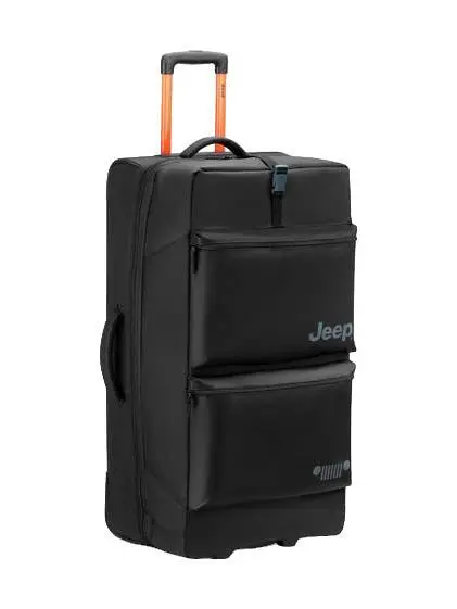 JEEP 31 Inch Two Wheel Rolling Duffle Bag - Black