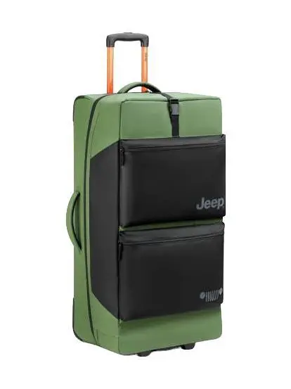 JEEP 31 Inch Two Wheel Rolling Duffle Bag - Elm Green