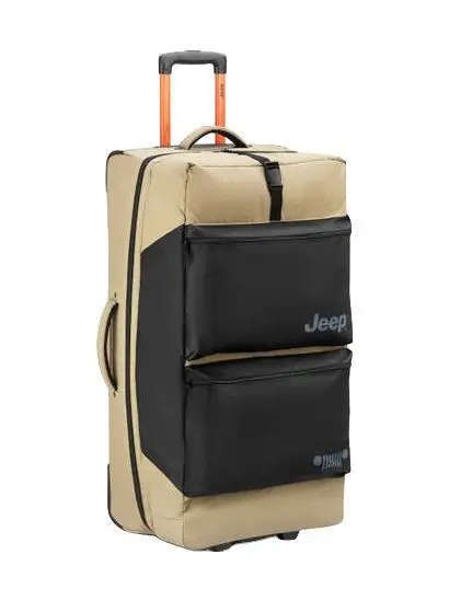JEEP 31 Inch Two Wheel Rolling Duffle Bag - Warm Sand