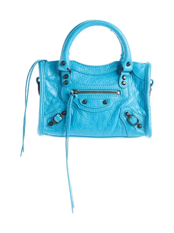 Balenciaga Nano Le City Convertible Crossbody Bag - 4515 Bleu Cyan