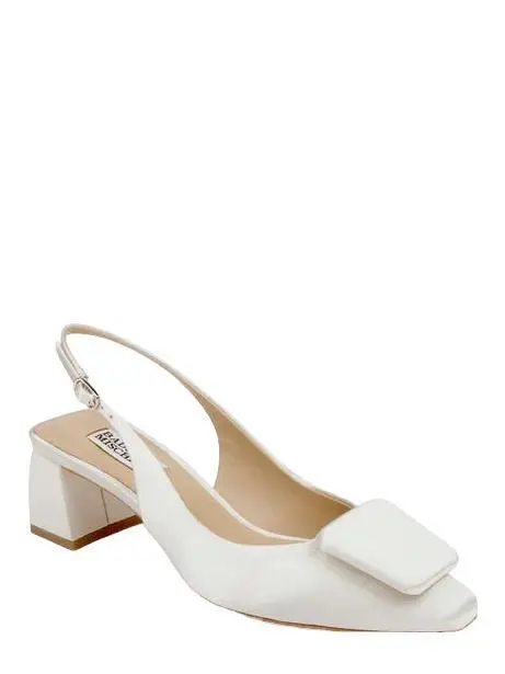 Badgley Mischka Gracen Slingback Pump - Ivory Satin