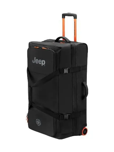 JEEP 31-inch Two-wheel Rolling Duffle Bag - Black