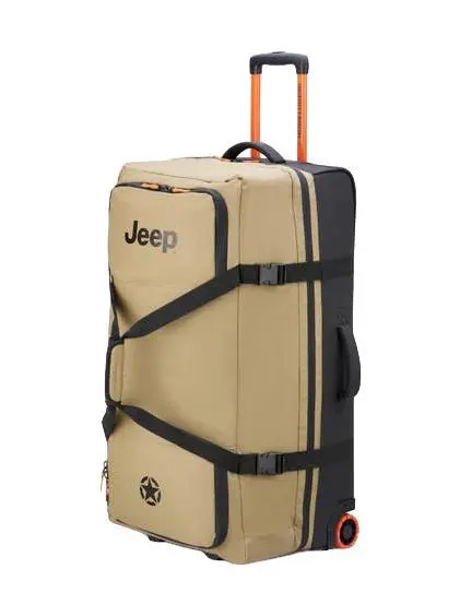 JEEP 31-inch Two-wheel Rolling Duffle Bag - Warm Sand