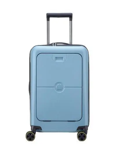 DELSEY PARIS 22-inch Spinner Carry-on Luggage With Front Pocket - Grey