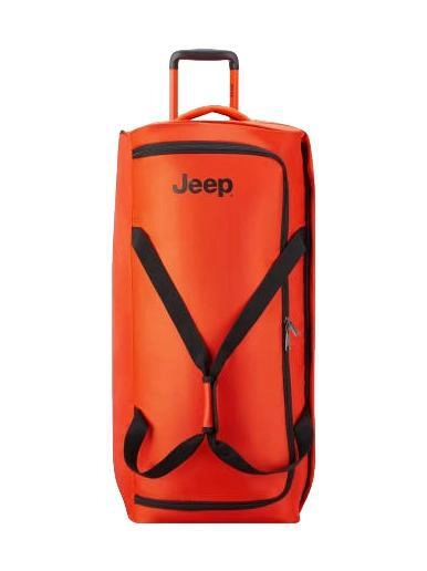 JEEP 31-inch Two Wheel Rolling Duffle Bag - Orange