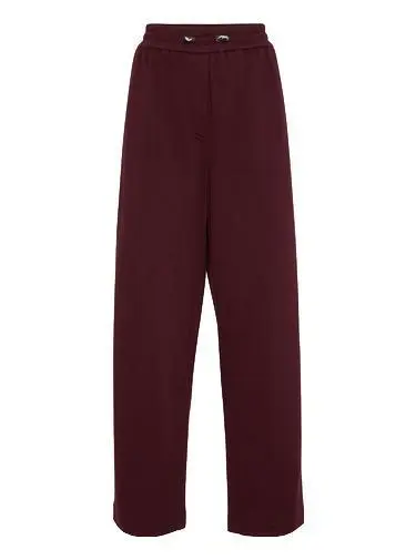Brunello Cucinelli Piqué Track Trousers - Amaranth