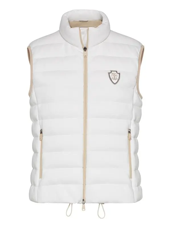 Brunello Cucinelli Down Vest - White