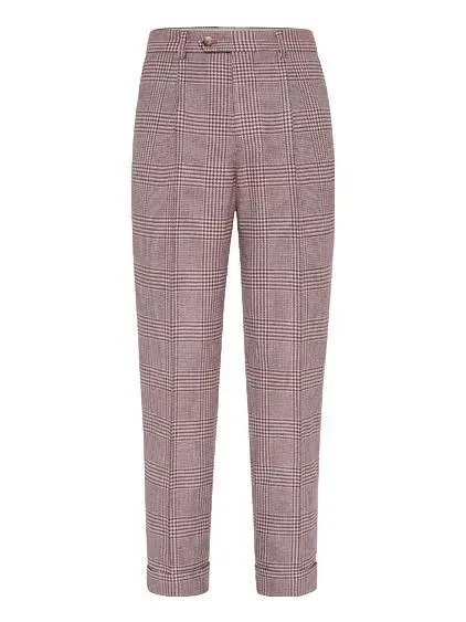 Brunello Cucinelli Wool Trousers - Purple-red
