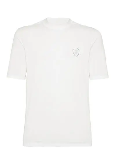 Brunello Cucinelli Piqué T-shirt With Logo - White