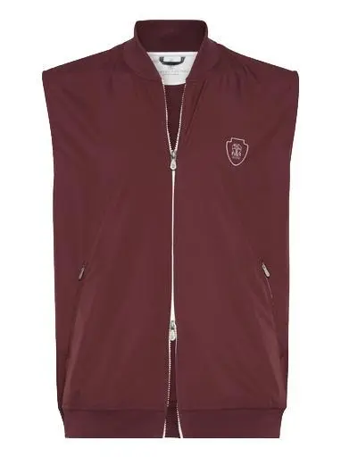 Brunello Cucinelli Nylon Zip-up Vest - Amaranth