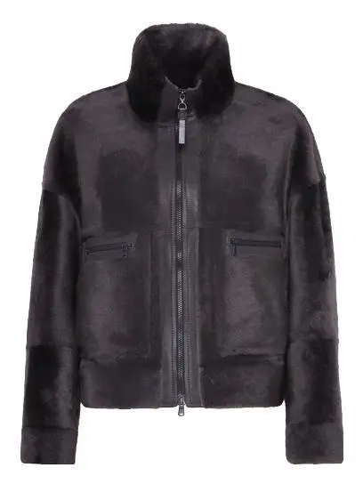 Brunello Cucinelli Shearling Jacket - Charcoal