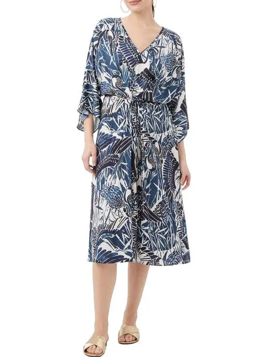 Trina Turk Topspin Printed Faux Wrap Dress - Multi