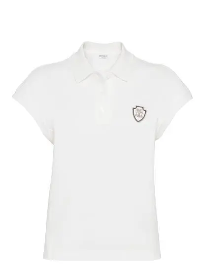 Brunello Cucinelli Piqué Polo Shirt - White