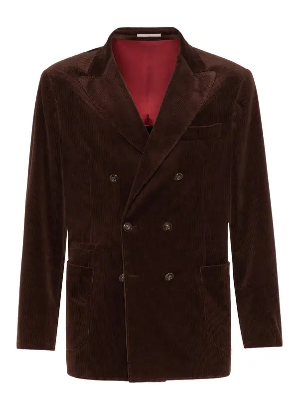 Brunello Cucinelli Corduroy Blazer - Brown
