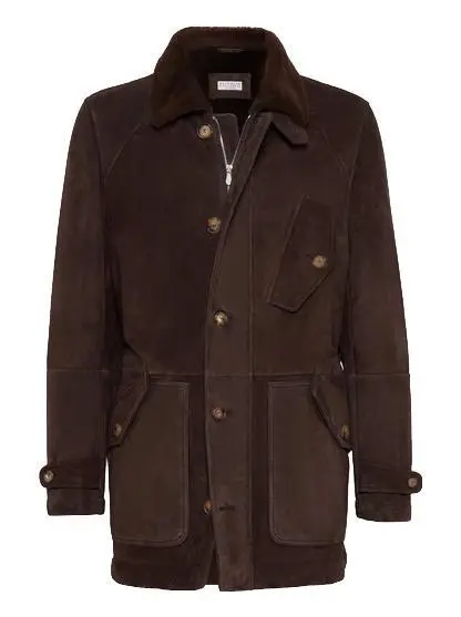 Brunello Cucinelli Shearling Coat - Brown