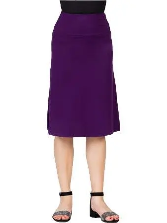 24SEVENKID Casual A-line Skirt - Purple