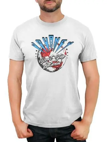 JOURNEY Don't Stop Believin' Graphic T-shirt - White