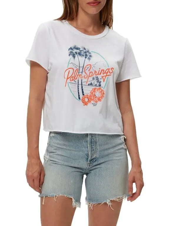 Michael Stars Palm Springs Graphic Tee - White