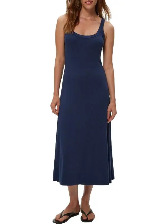 Michael Stars Celine Rib Midi Dress - Nocturnal