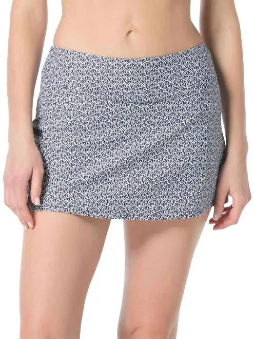 BEACH HOUSE Floral Print Swim Skort - Admiral