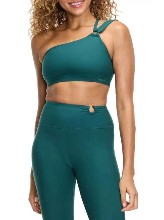 PELOTON Cadent O-ring One Shoulder Bra - Deep Forest