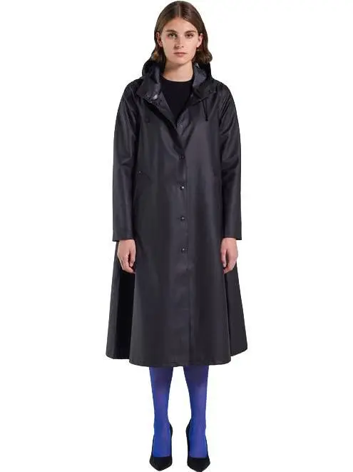 Stutterheim Mosebacke Long Raincoat - Black