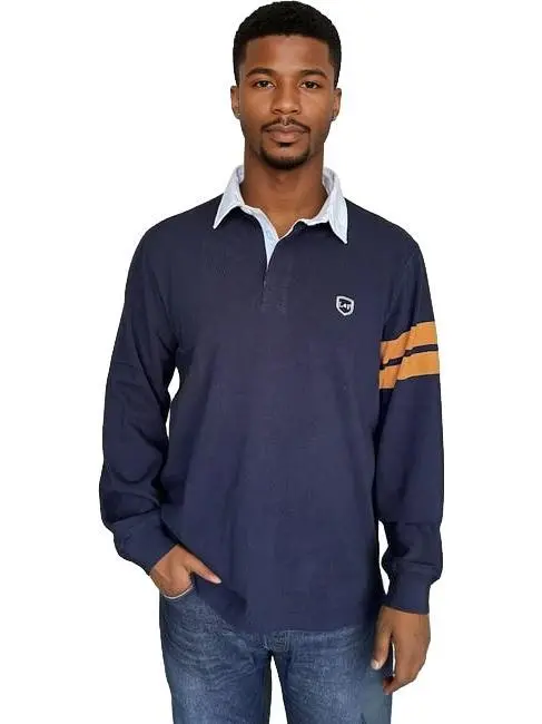 LEDGER & FORD Legacy Rugby Shirt - Navy
