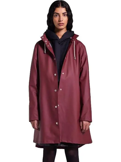 Stutterheim Mosebacke Lightweight Raincoat - Burgundy