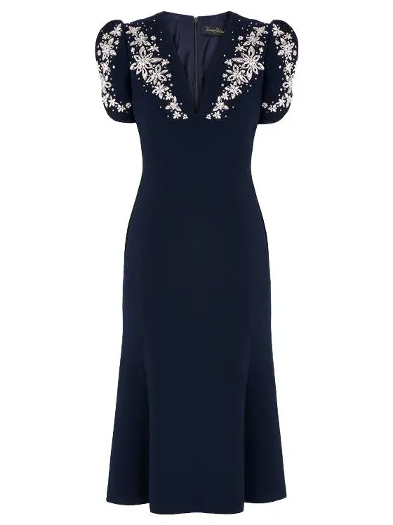 Jenny Packham Rosina Cocktail Dress - Ink