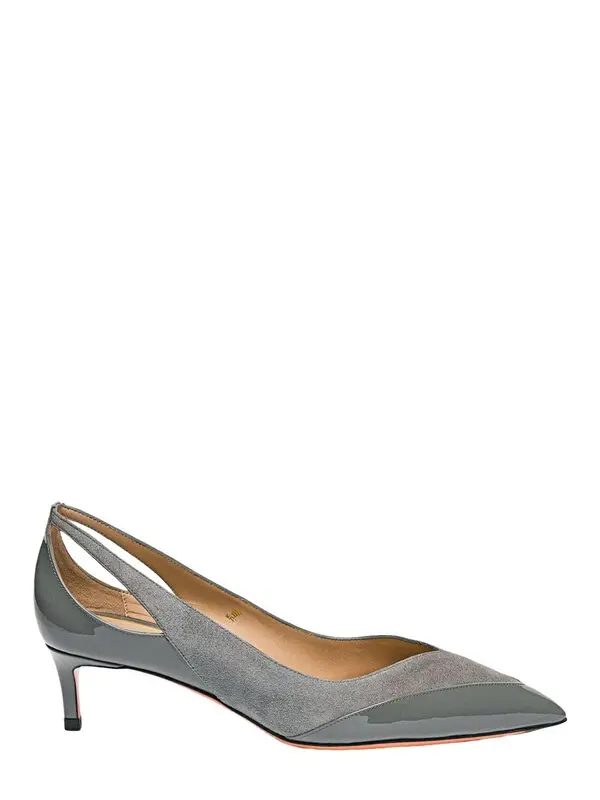 Santoni Mid-heel Pump - Gray