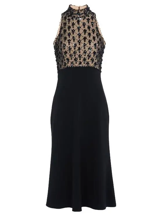Jenny Packham Aurelia Midi Dress - Liquorice