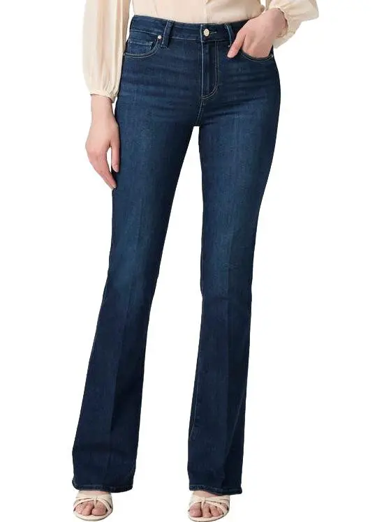 Paige Laurel Canyon High Waist Bootcut Jeans - Berlin