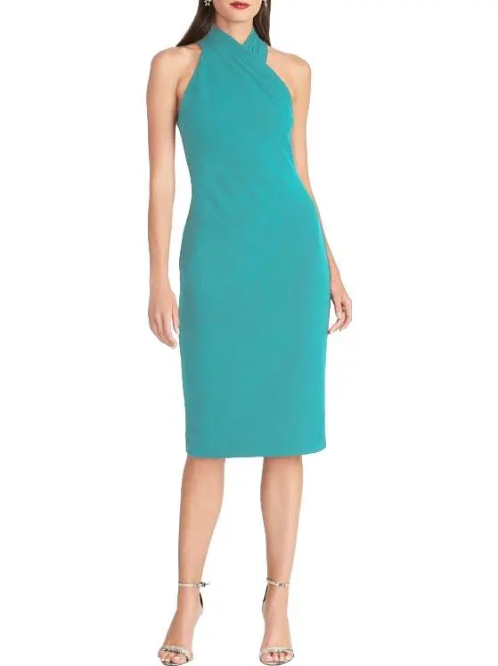 Rachel Rachel Roy Harland Crossover Halter Midi Dress - Evergreen