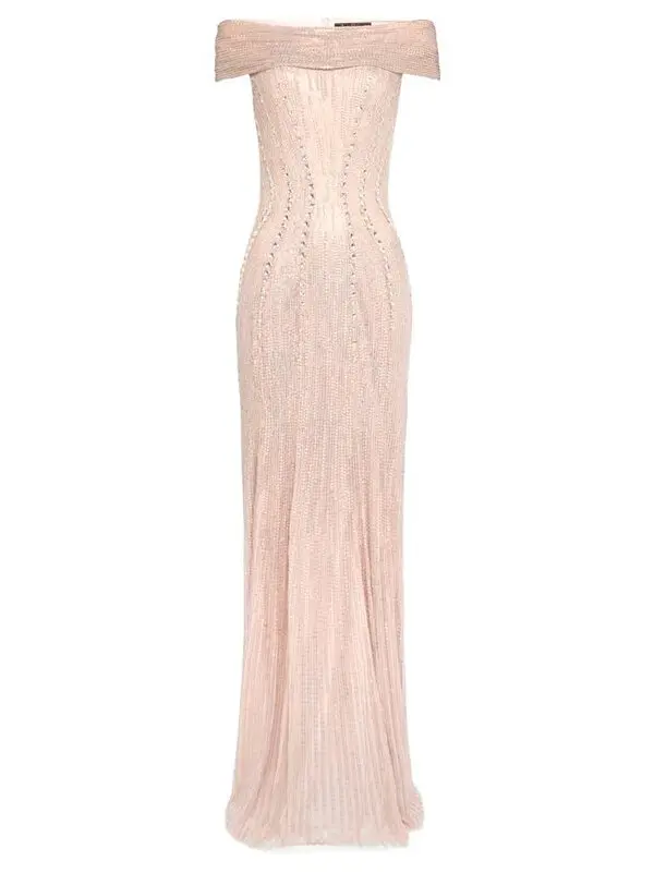 Jenny Packham Nile Sequin Embellished Gown - Anemone