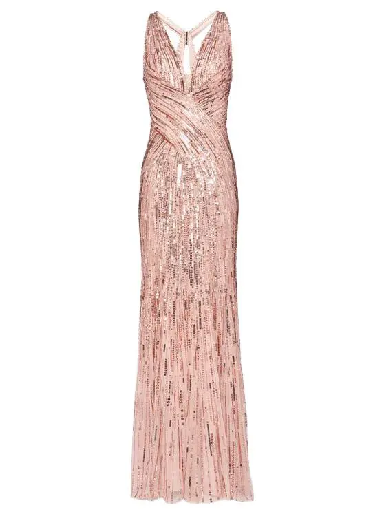 Jenny Packham Luxor Sequin Gown - Anemone