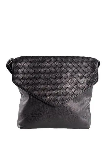 DEUX MAINS Envelope Crossbody - Black
