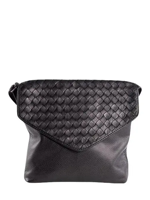 DEUX MAINS Envelope Crossbody - Black