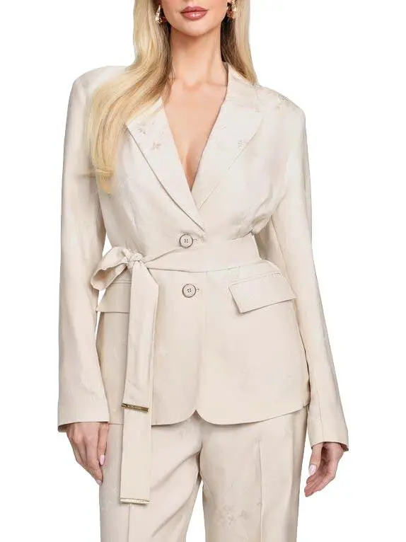 MARCIANO Whitney Belted Suit Blazer - Dreamy Moon Multi