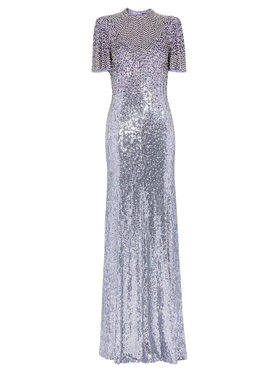 Jenny Packham Jourdain Sequin-embellished Gown - Viola