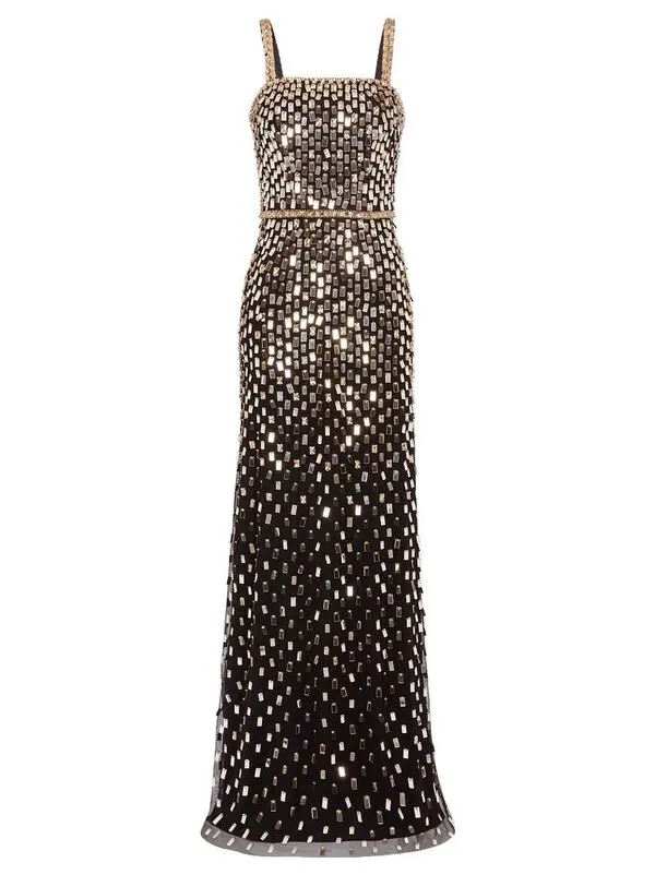 Jenny Packham Juliette Maxi Dress - Liquorice