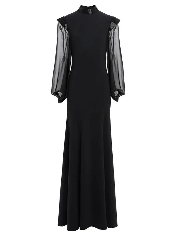 Jenny Packham Isabelle Maxi Dress - Liquorice
