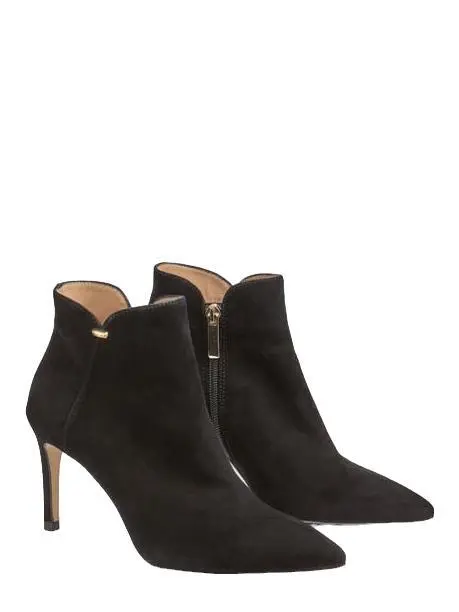 LK BENNETT Pointed Toe Booties - Black