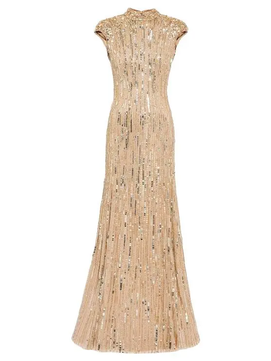 Jenny Packham Ernest Maxi Gown - Cashmere