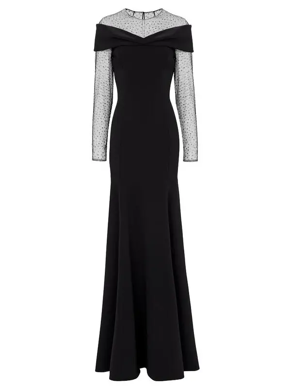 Jenny Packham Etienne Maxi Dress - Liquorice