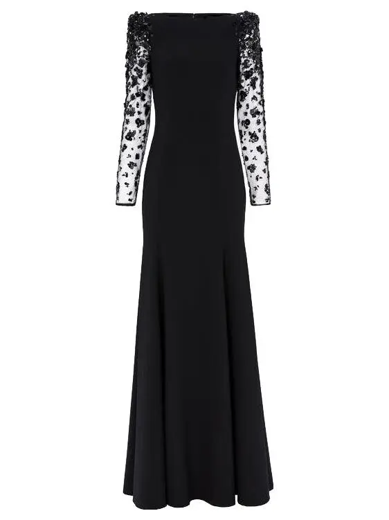 Jenny Packham Sylvia Maxi Gown - Liquorice