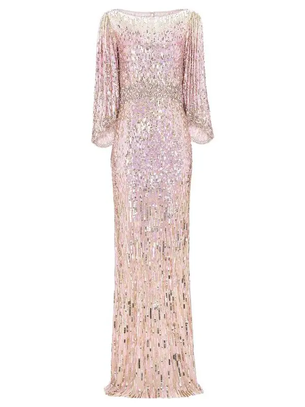 Jenny Packham Ines Sequin-embellished Gown - Ballet Pink